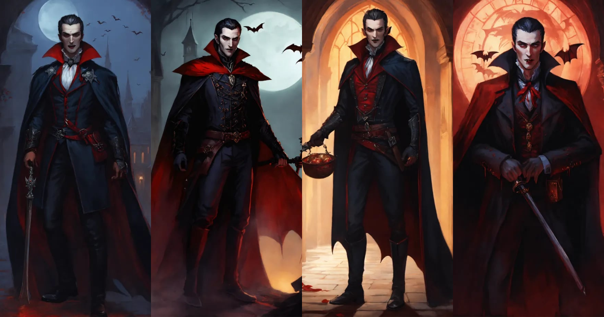Lexica - Strahd von Zarovich as a full vampire with similarities with a bat