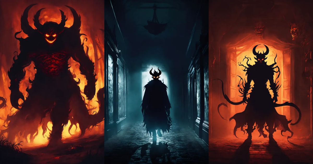 Lexica - Scary shadow demon