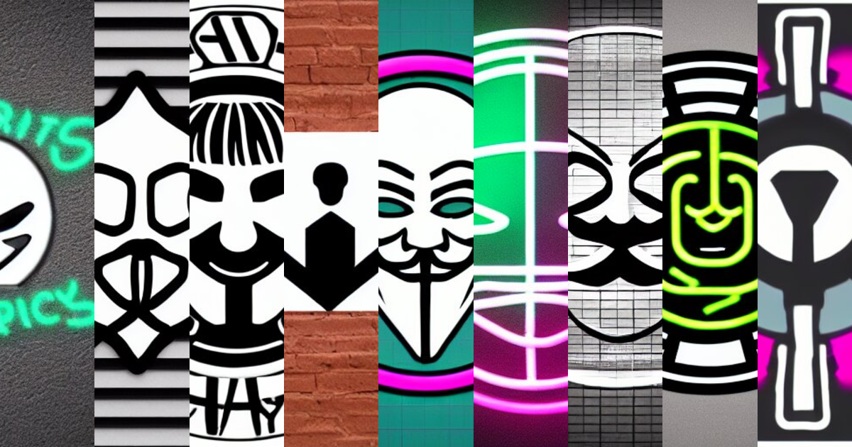 Lexica - Anonymous society neon logo