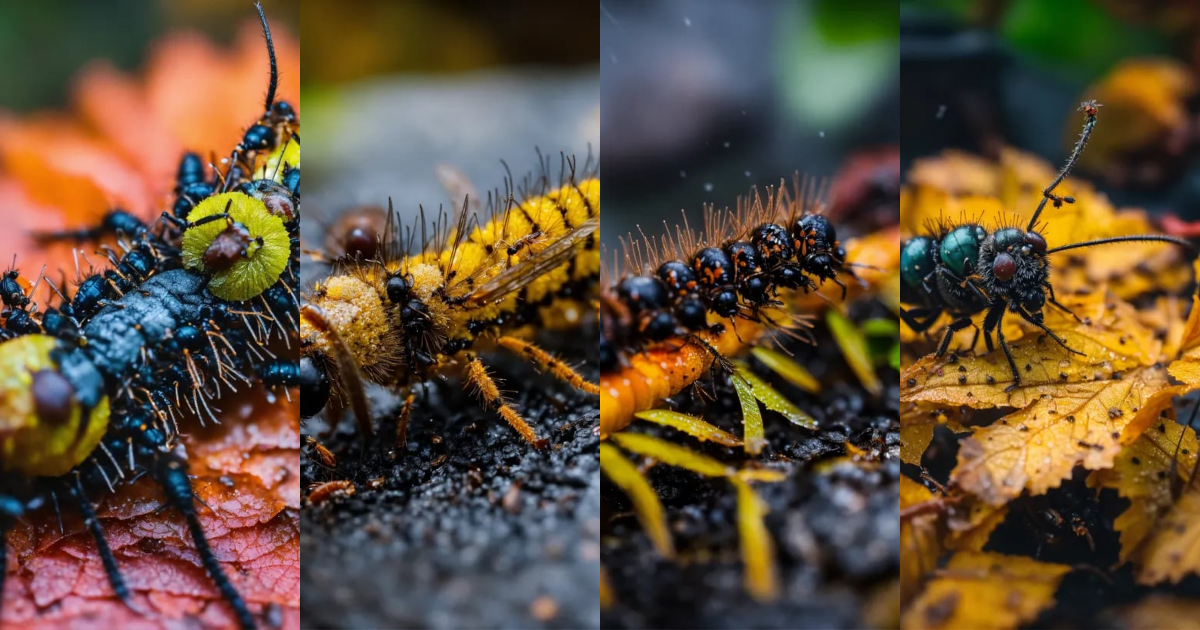 Lexica - Dark creepy ugly rainy Autumn macro photography close-up of ...