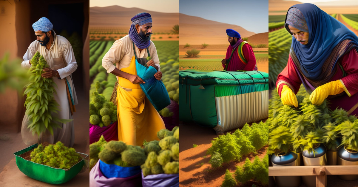 Lexica - A FARMER IN NORTHERN MOROCCO WORKING ON HIS CANNABIS FIELD ...