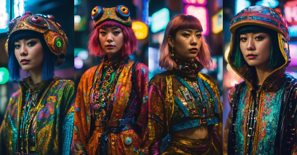 Lexica - Photorealistic Tokyo Street Fashion Shoot of Toad in a ...