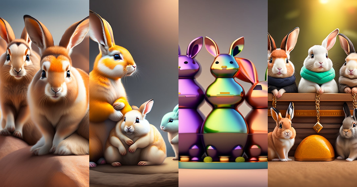 Lexica - A group of rabbits represent wealth, health, family, friends ...