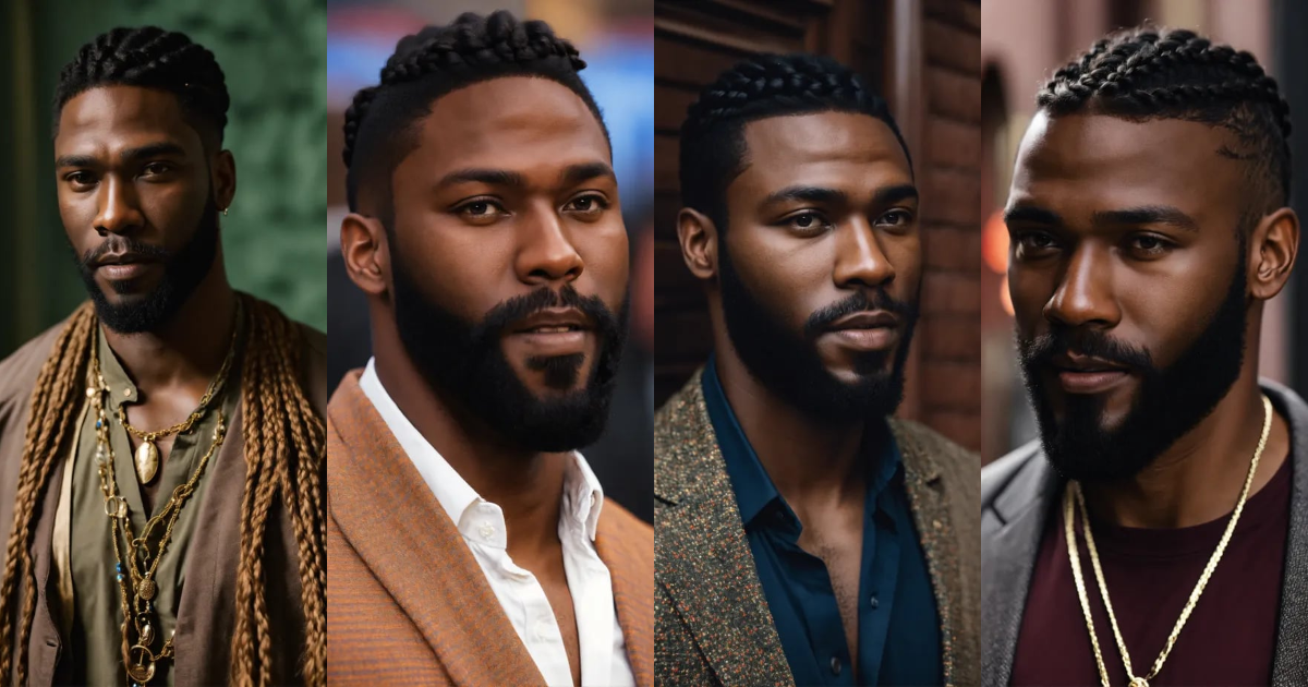 Lexica - Dark-skin Black man in his late 30s Broad muscular build Well ...