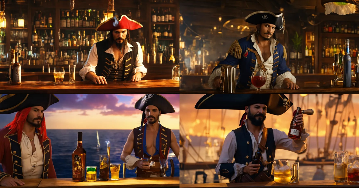 Lexica - Pirate Bartender, 8k