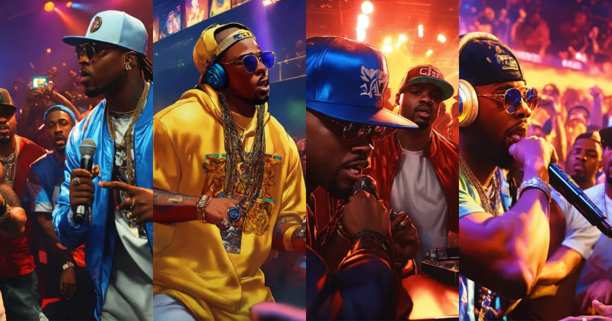 Lexica - Pop art, hyperrealist portrait of battle rapper "Geechi Gotti ...