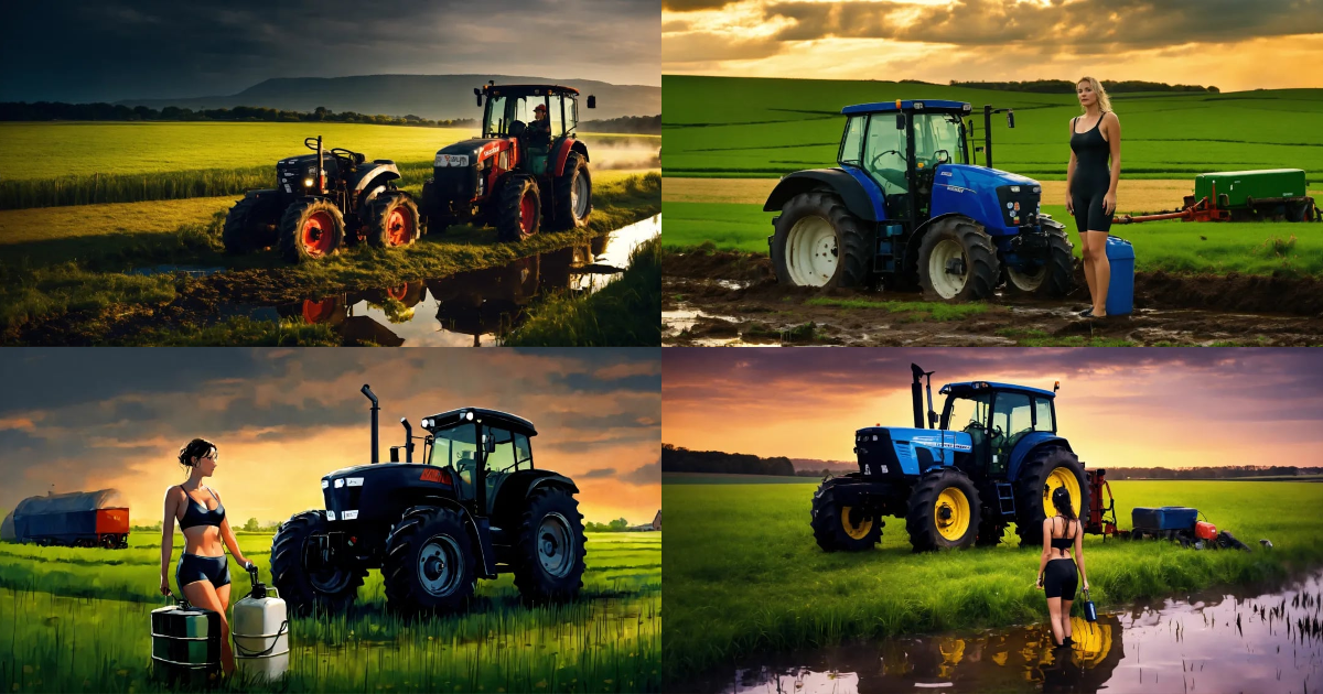 Lexica - Diesel fuel jerrycan, lady in a black swimming suit holding it ...