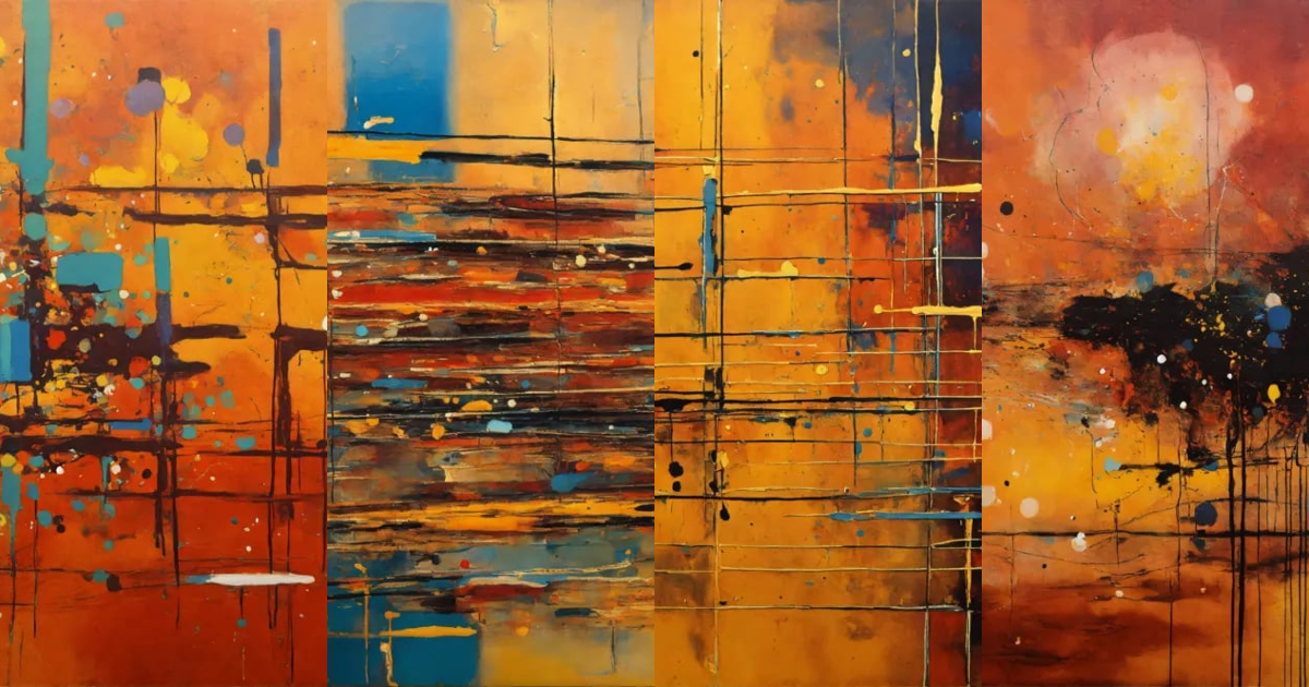 Lexica - Data abstract painting kandisky, pollock, rothko