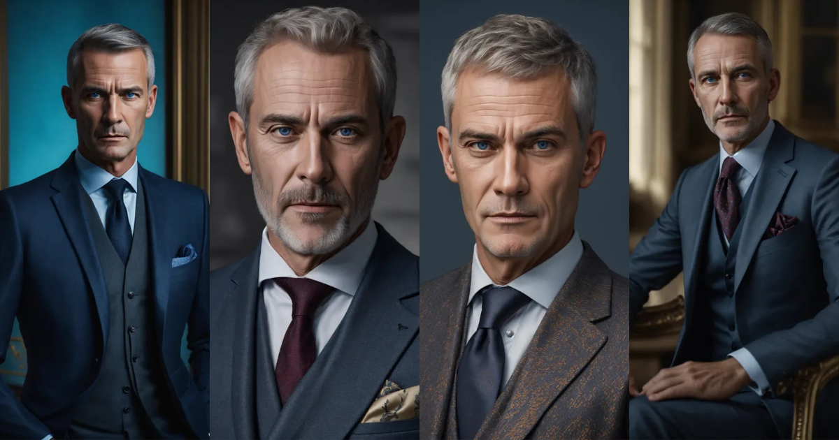 Lexica - A realistic photo of a thin elegant 50-year-old french man ...