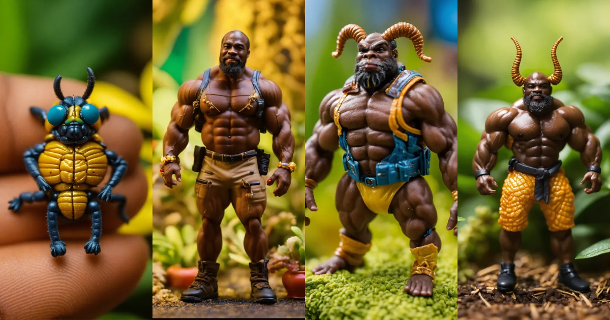 Lexica - 1 inch Bug size Shrunk tiny shrinking micro Rapper fairy toy ...