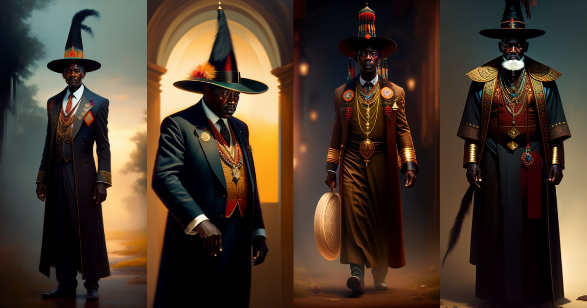 Lexica - Full shot body photo of a voodoo witch doctor old-fashioned ...