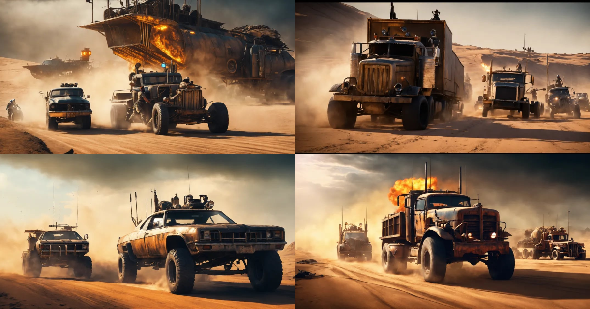 Lexica - Mad Max vehicles, trending on ArtStation, battle scene ...