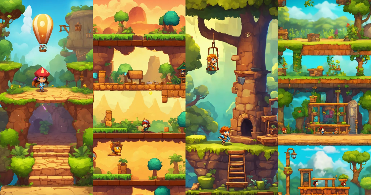 Lexica - 2D cartoon platform game