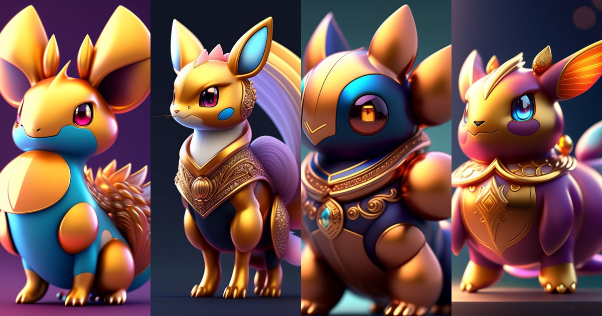 Lexica - A cute psychic type pokemon:: by beeple and James Gilleard and ...