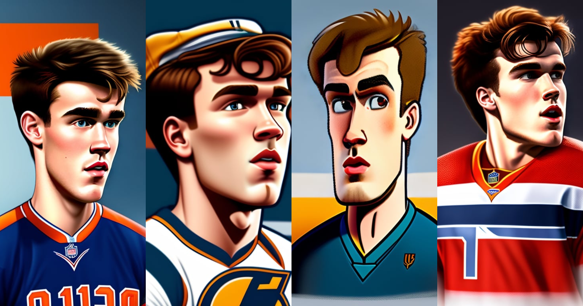 Lexica - Connor Mcdavid cartoon form