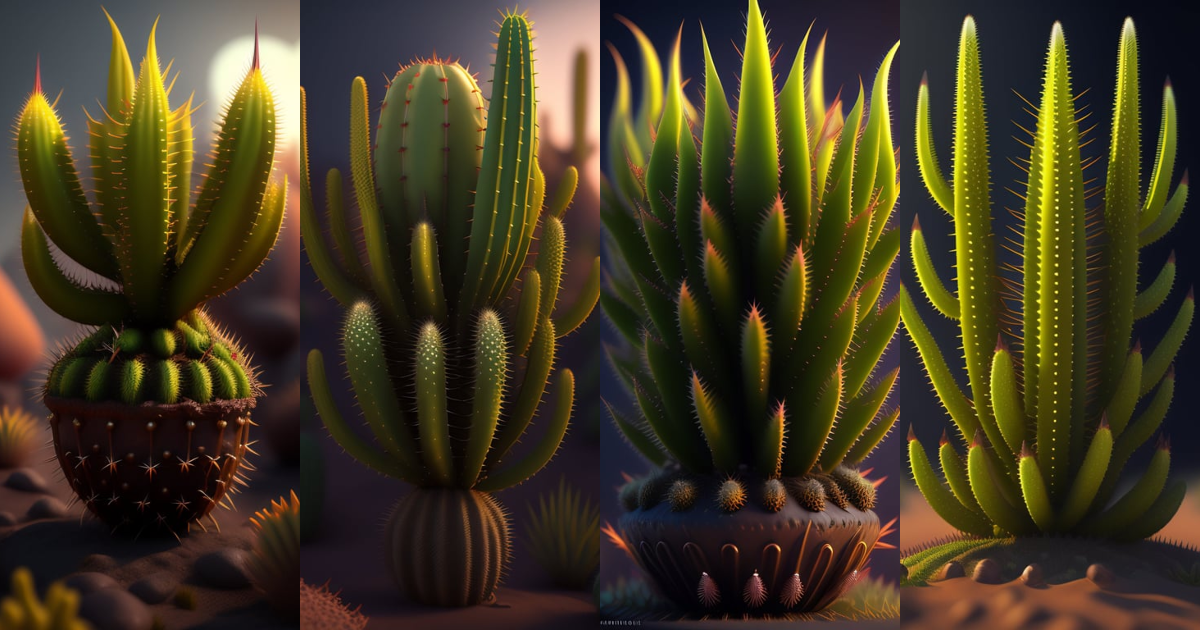 Lexica - Cactus With Thorns And Teeth And Spiny Tentacles , Darkness ...