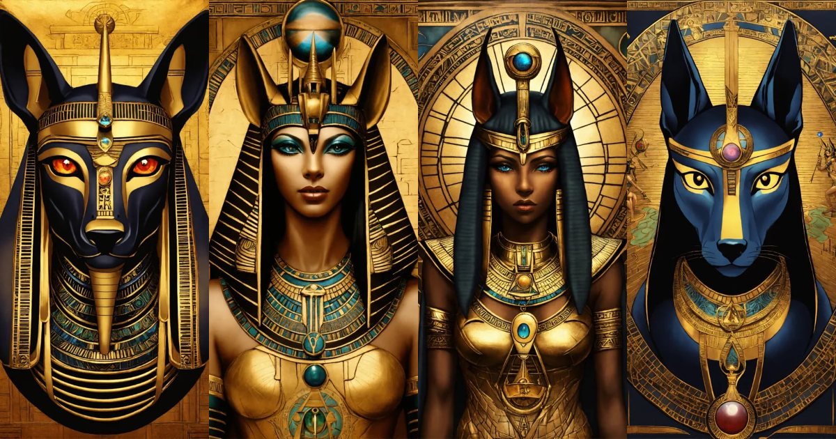 Lexica - Anubis, feminine, dramatic, cobra, all seeing eye, eye of ra, eye of horus