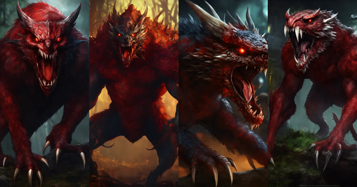 Lexica - Create a horrifying monster, ANIMALISTIC, BIG FANGS, BIG ...