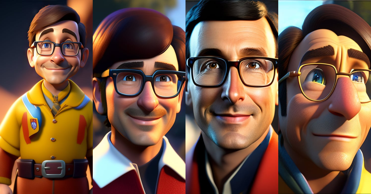 Lexica - Jon oliver as a pixar disney character from up 2 0 0 9 unreal ...