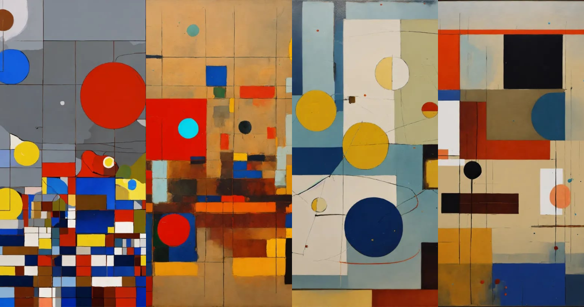 Lexica - Miro art, recursive art, oil painting, recursive art ...