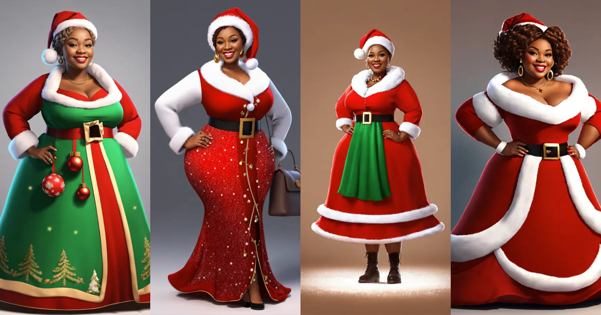 Lexica - Cartoon style, 3D cartoon, Full body, mrs clause, beautiful ...