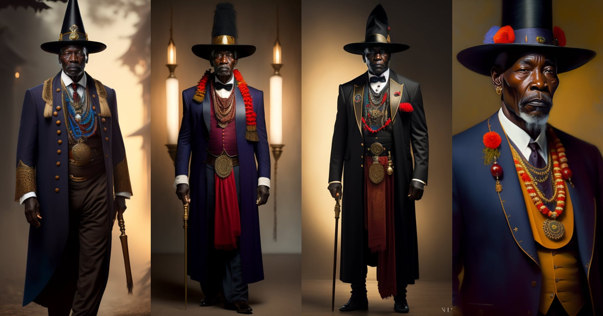 Lexica - Full shot body photo of a voodoo witch doctor old-fashioned ...