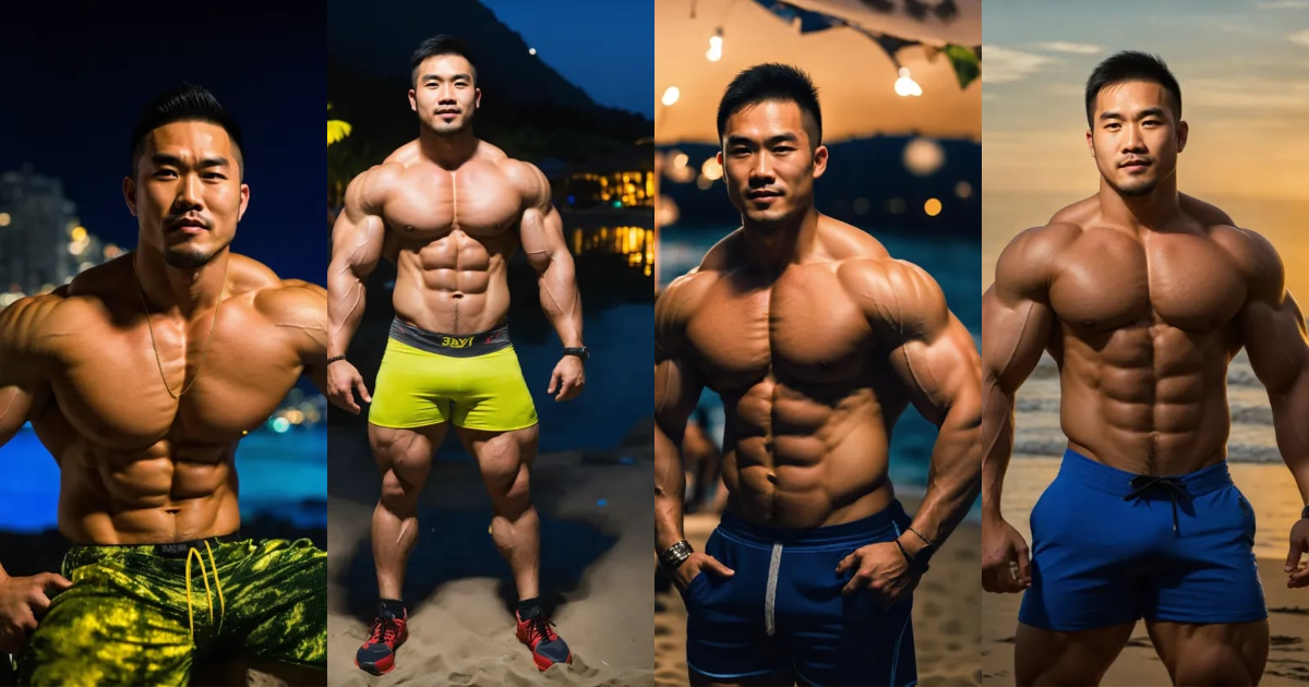 Lexica - 30-year-old hairy man with big muscles, Bryan Leung Kar-yan ...