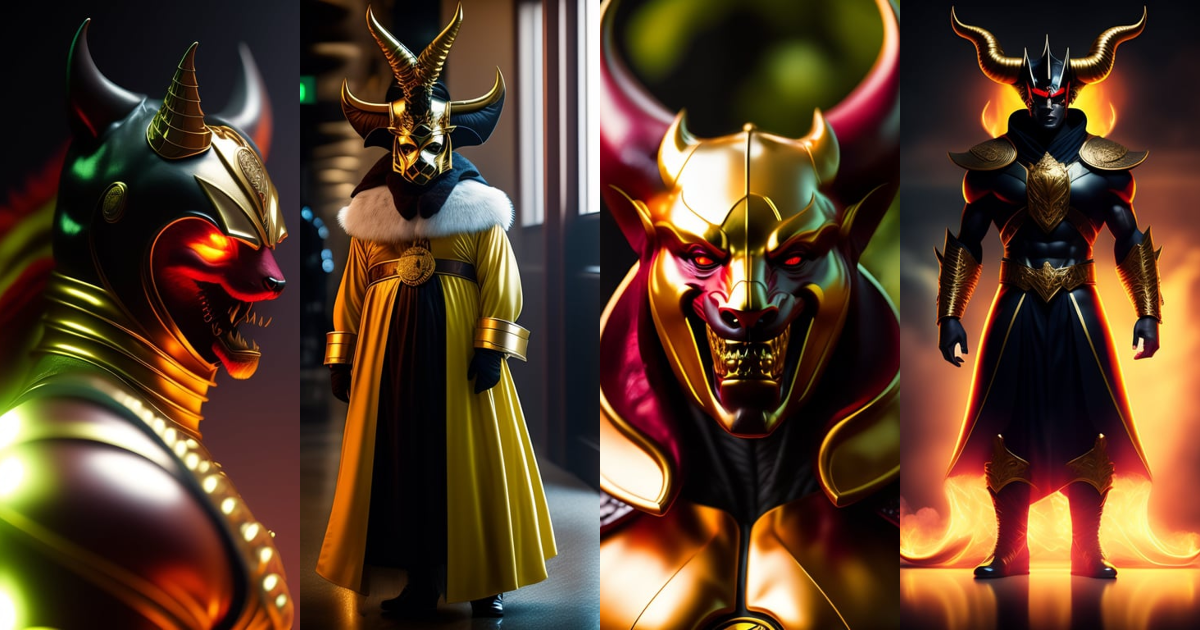 Lexica - The Wake Forest Demon Decon mascot as a villain