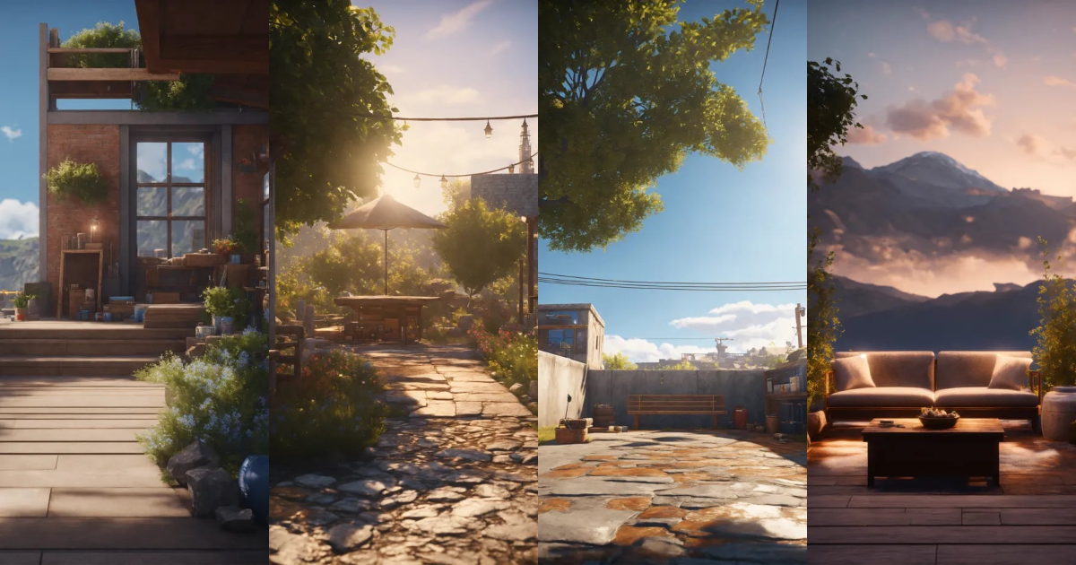 Lexica - Unreal engine, outdoor blue sky, art station, cinematic ...