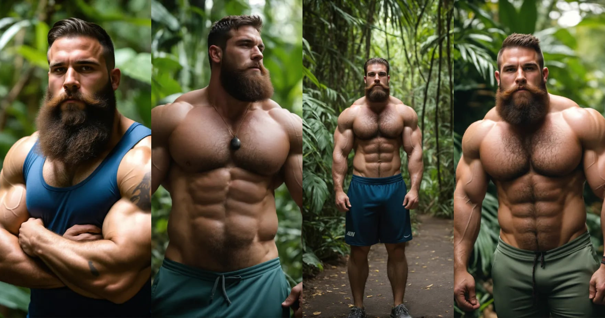 Lexica - 30-year-old man with big muscles, big bodybuilder, American ...