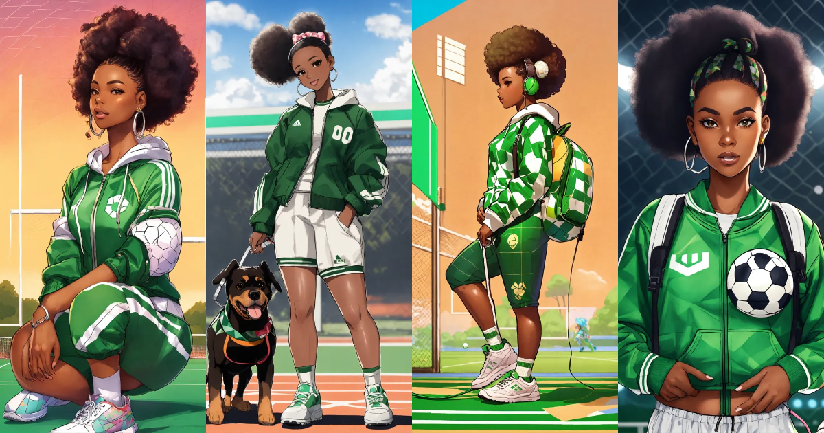 Lexica - Dark complexion african american 28 year old female, distinct ...