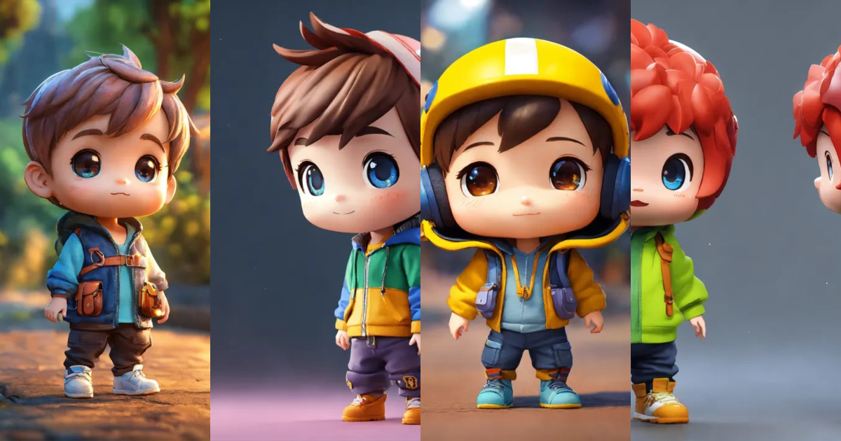 Lexica - 4d photographic image of full body image of a cute little ...