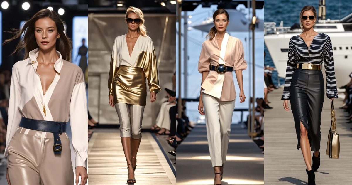 Lexica - 3d realistic photo of female captain walking runway during ...