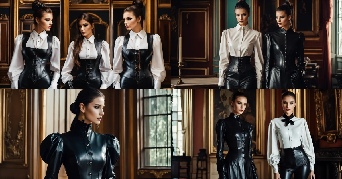 Lexica - Two stunning french seductress women fashion model, brunette ...
