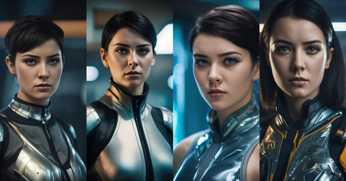 Lexica - A portrait of an ugly 25 years old woman, serious expression ...