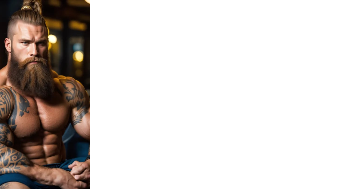 Lexica - 30-year-old hairy Viking god with big muscles, big bodybuilder ...