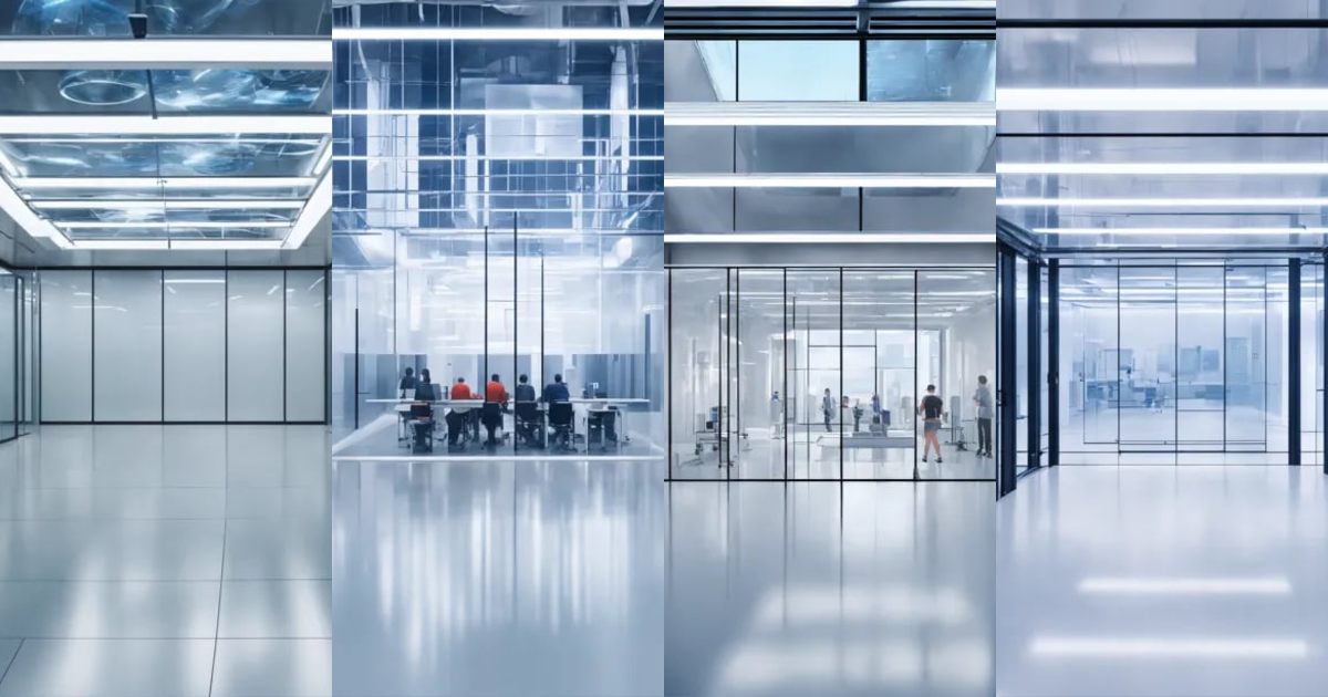 Lexica - A realistic photo from the other side of a glass wall of a ...