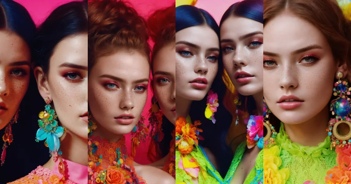 Lexica - Two girls magazine cover, in a fashion outfit1.3, freckles ...