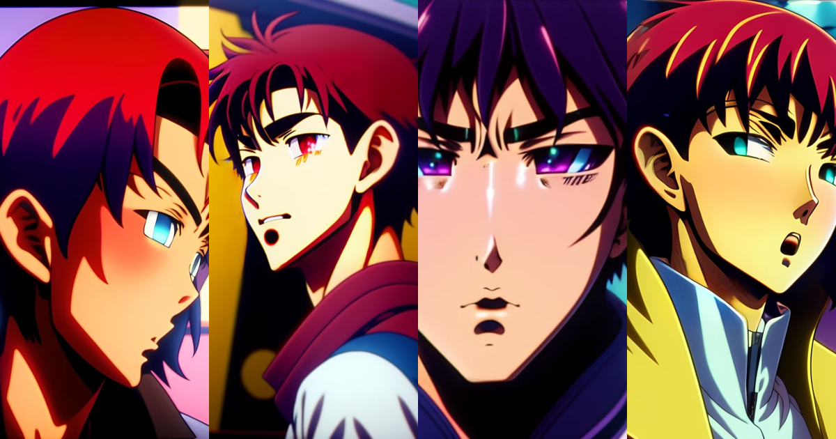 Lexica - 90's anime vintage anime screenshot of a man crying, face ...