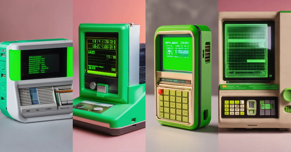 Lexica - Retro futuristic very simple small compact device that accepts ...