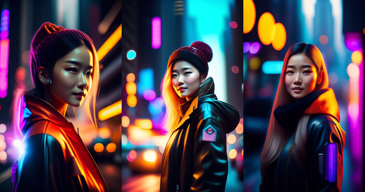 Lexica - Near future, cyberpunk, immensely beautiful cute girl, 2060 ...