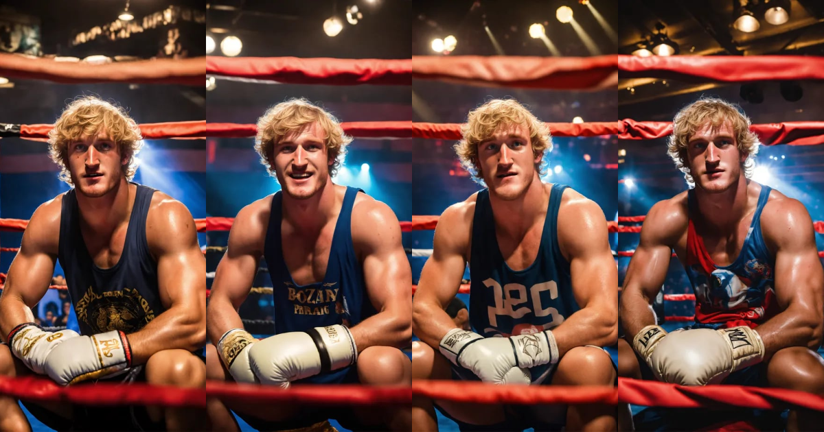 Lexica - Logan Paul, Boxing Ring, Victory, Happy, Sweaty, frank ...