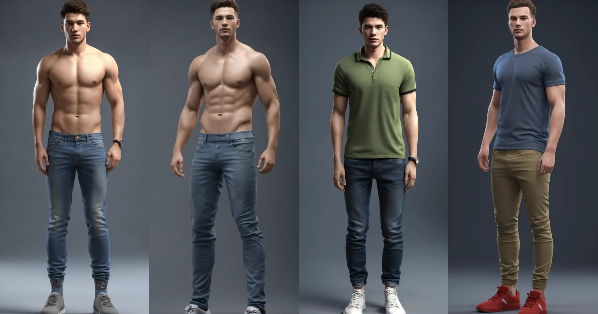 Lexica - Underweight man, full body, studio photo, hyper realistic ...