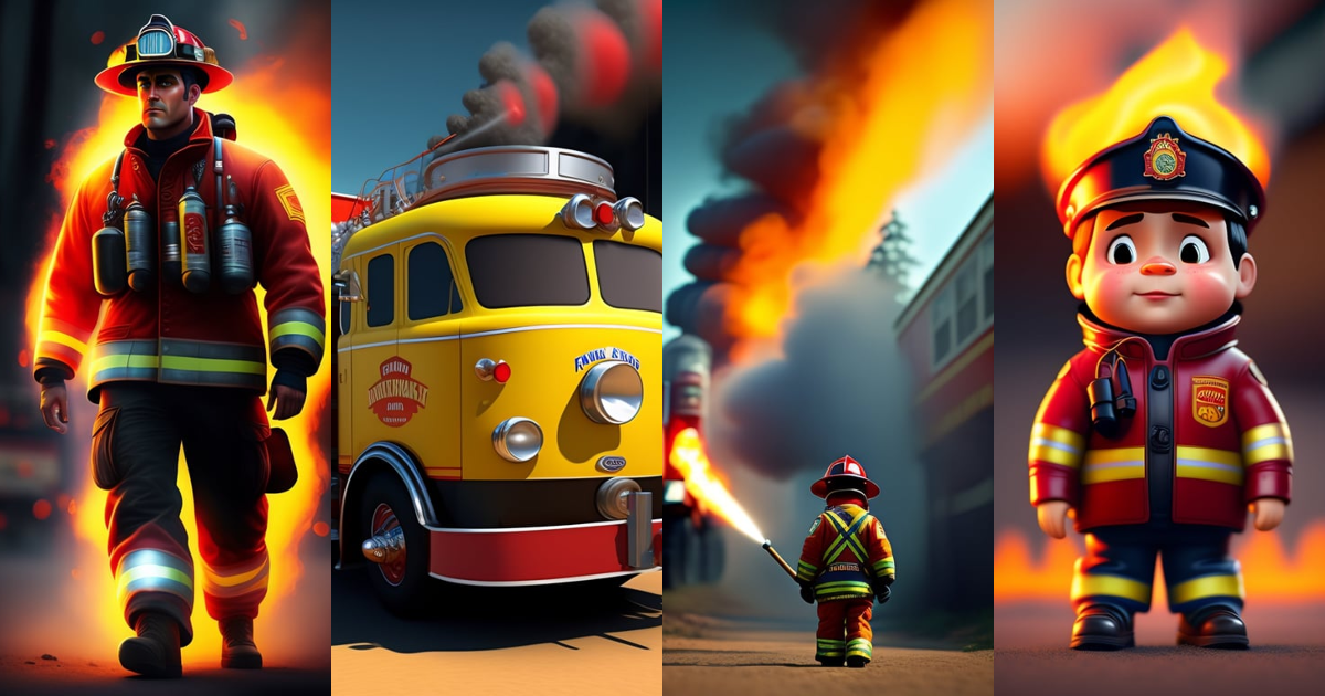 Lexica - Fireman Pixar style