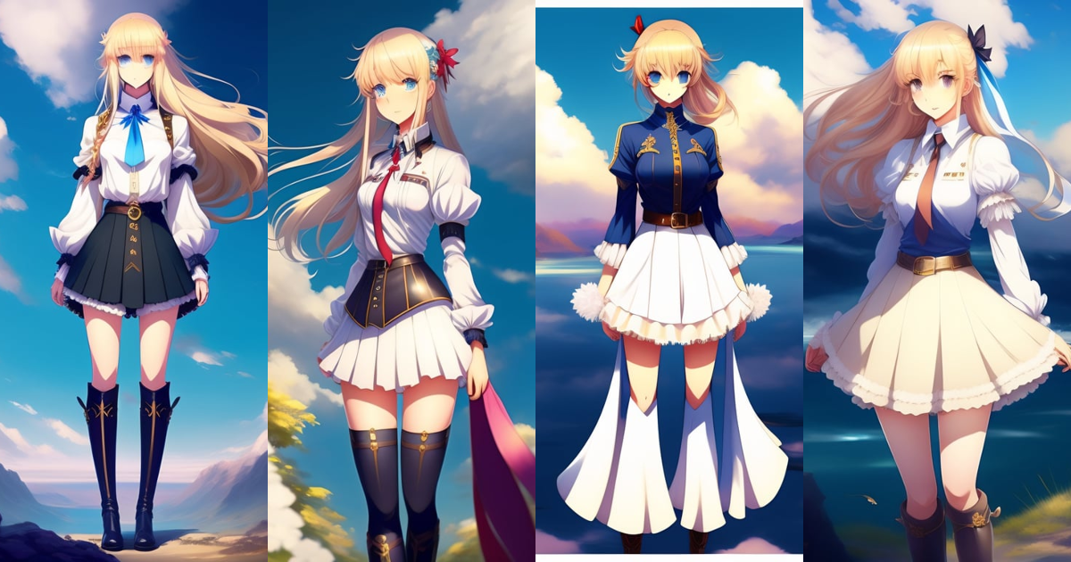 Lexica - FGO anime girl Blond, long hair, blue eyes and a pretty smile ...