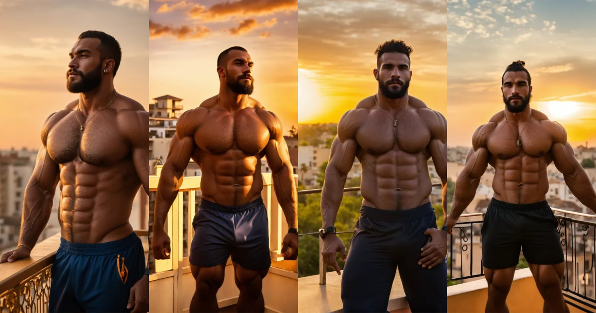 Lexica - 30-year-old hairy Chadian man with big muscles, big ...