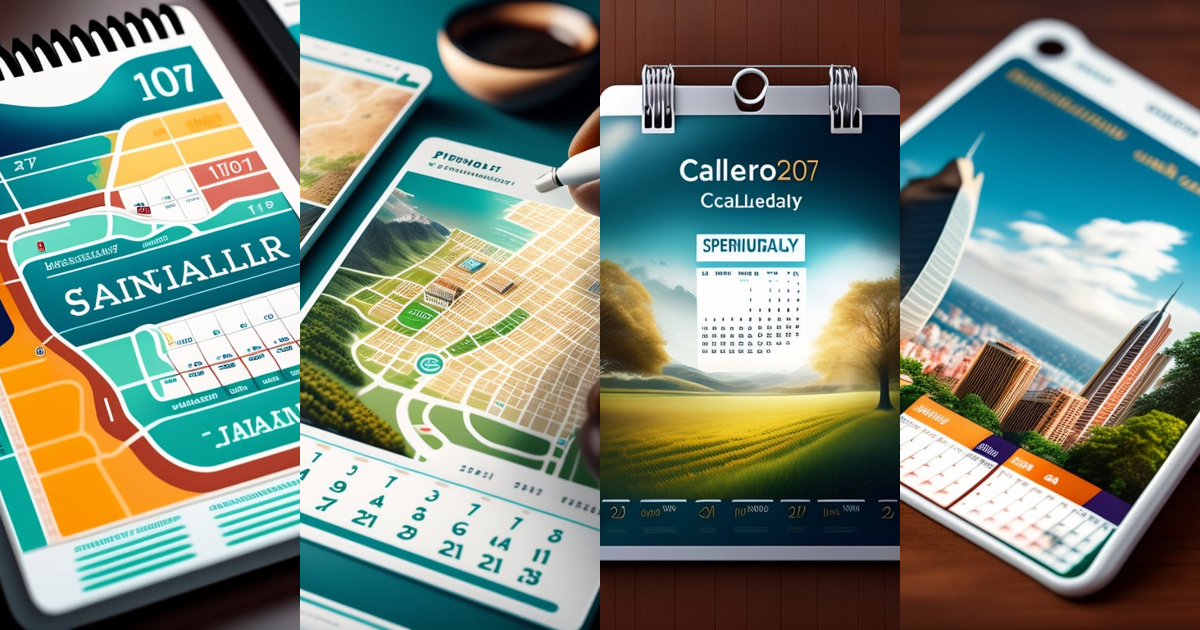 Lexica - Super realistic calendar design with the primary design ...