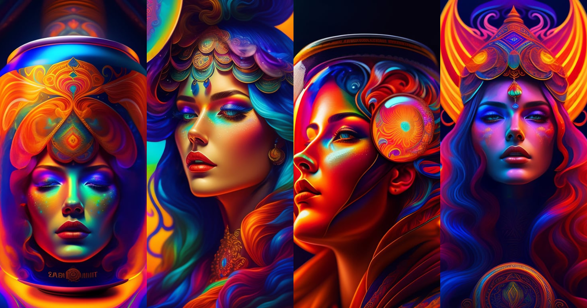 Lexica - An extremely psychedelic beer, colorful, surreal, dramatic ...