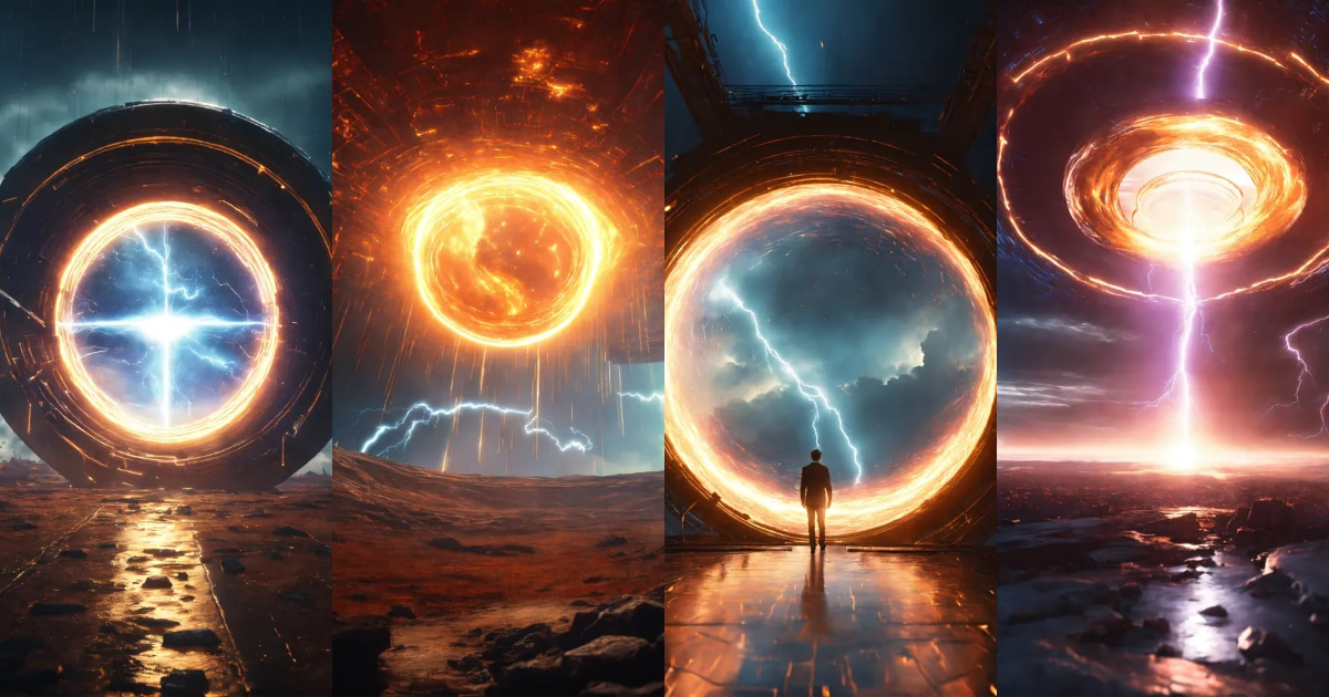 Lexica - Time jumping at lightning speed through a wormhole portal ...