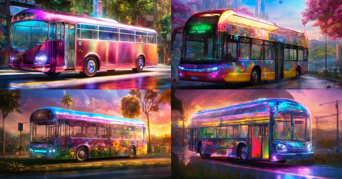 Lexica - Fully transparent glass bus, resin, award winning, concept ...